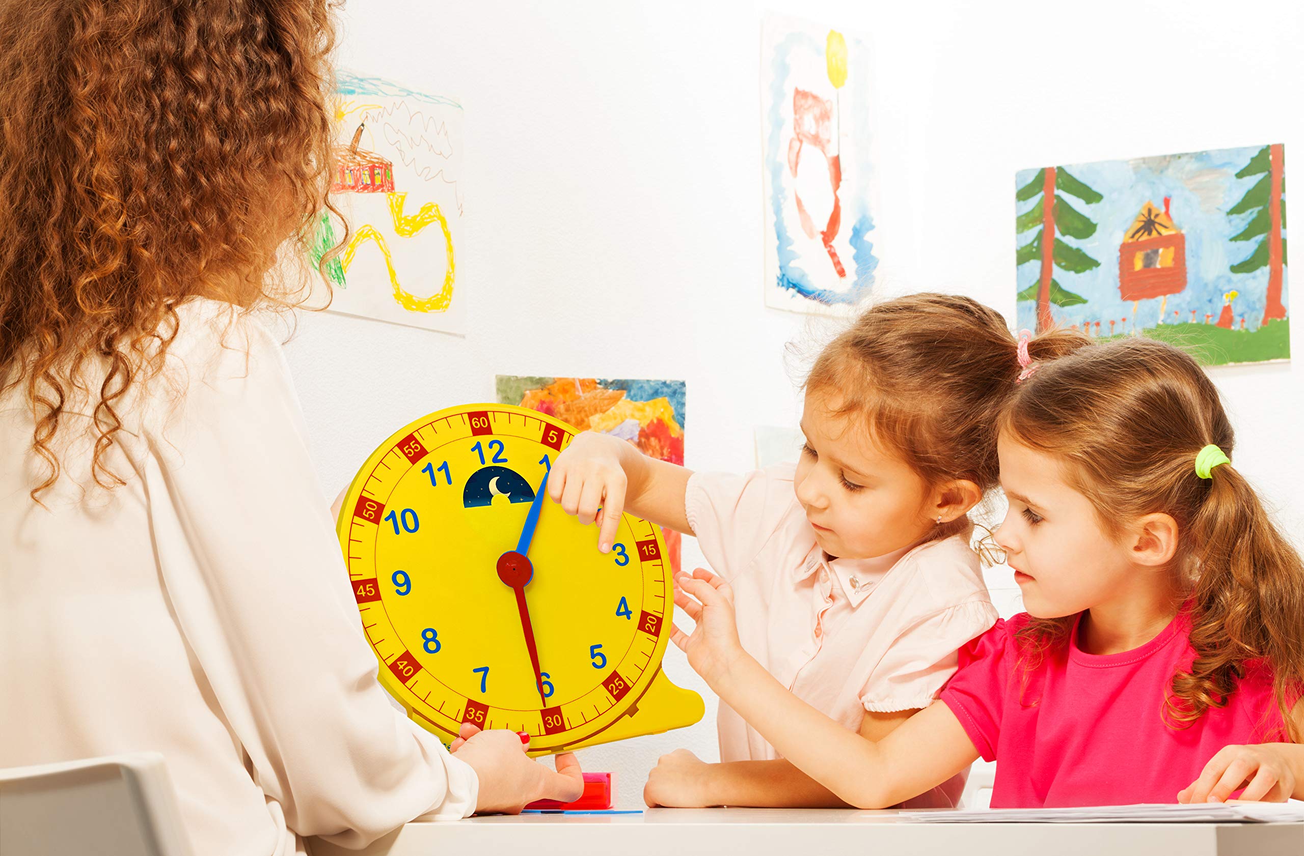 Learn How To Tell Time Teaching Clock – Large 12" Classroom ...