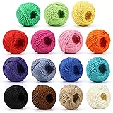 Amazon.com : BambooMN 2700 ft 2mm Crafty Jute Twine String Jute, 3 ...