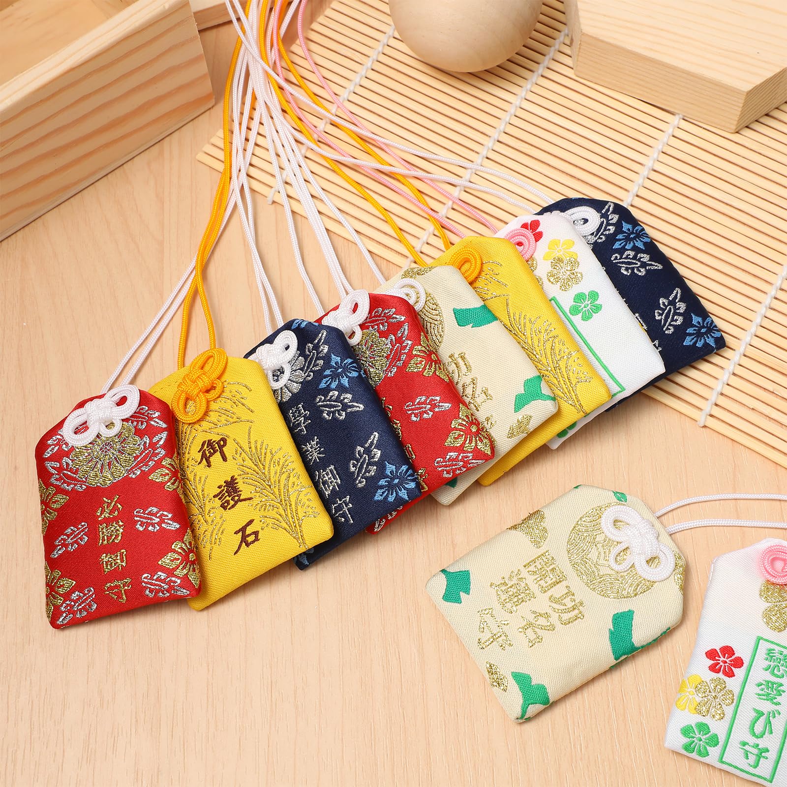 Mua 10pcs Japanese Omamori Amulet Hanging Sachet Blessing Bag Pendant ...