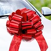 Amazon.com: Zoe Deco - Big Car Bow - Red, 30 Inch - Giant Car Bow for ...