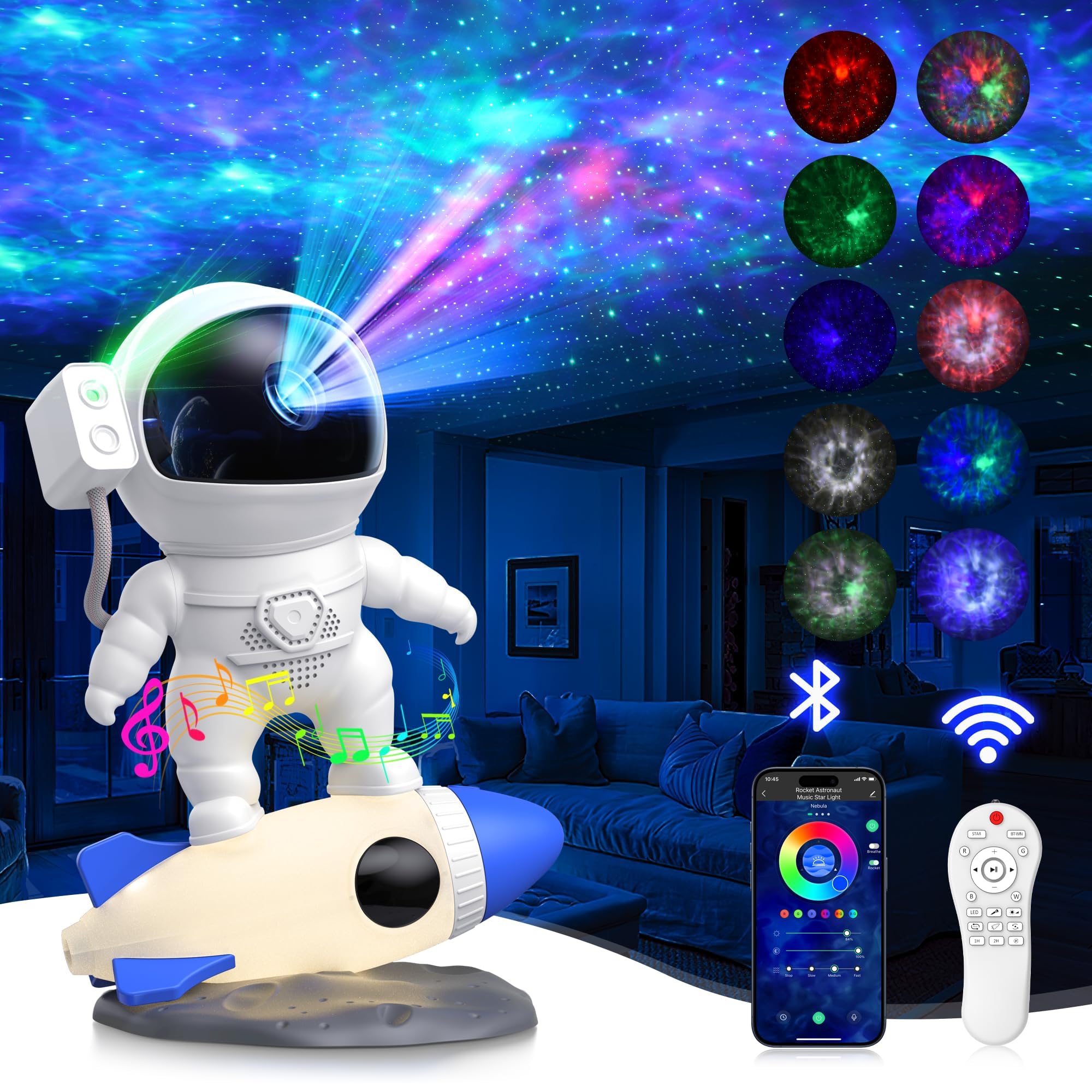 Mua Astronaut Galaxy Projector, Star Nebula Projector with Rocket Lamp ...