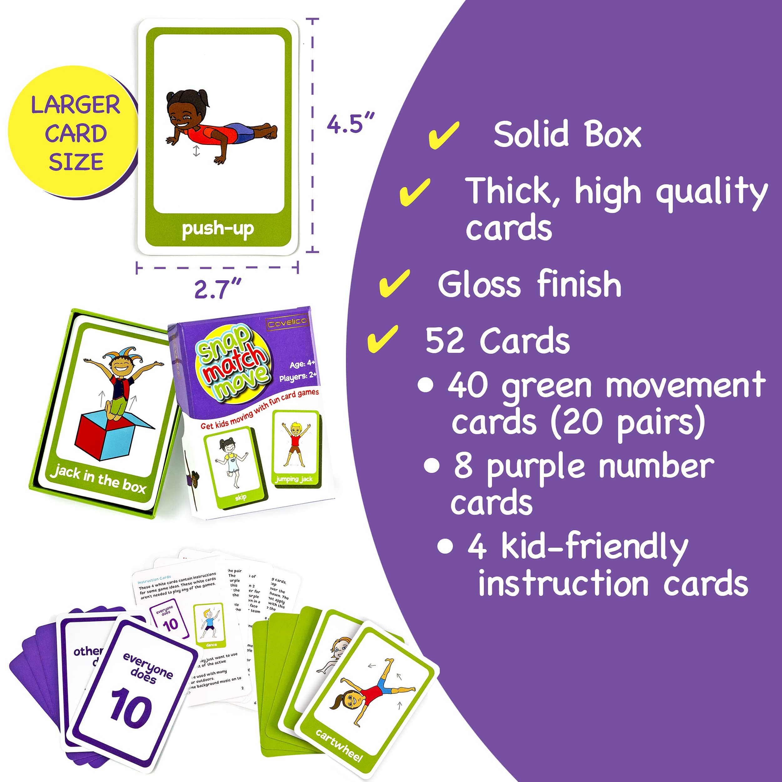 Mua Exercise Cards for Kids - PE Equipment for Elementary School, Kids ...