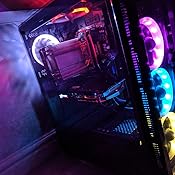Sahara P35 Black Tempered Glass Mid Tower PC Gaming Case with 4 x Turbo ...
