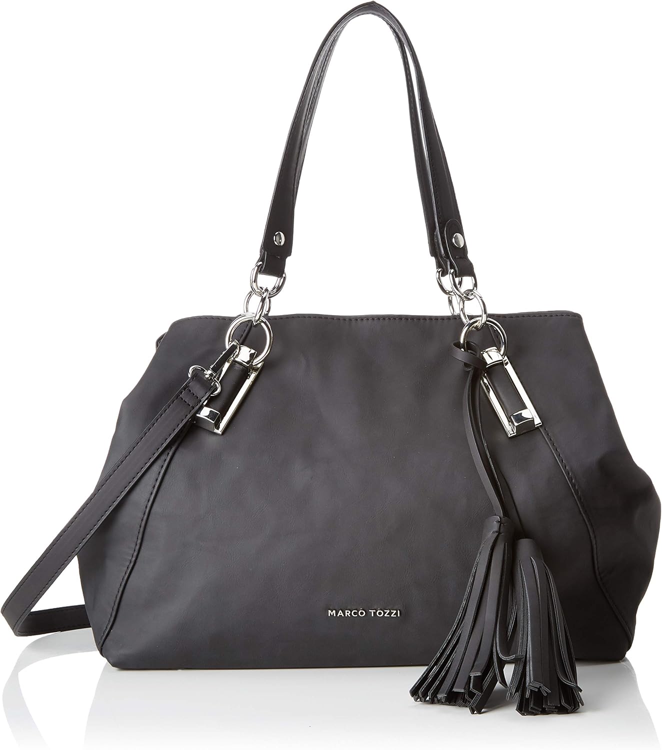 Marco Tozzi 2-2-61025-22, Women’s Shoulder Bag, Black, 14x15x46 cm (B x ...