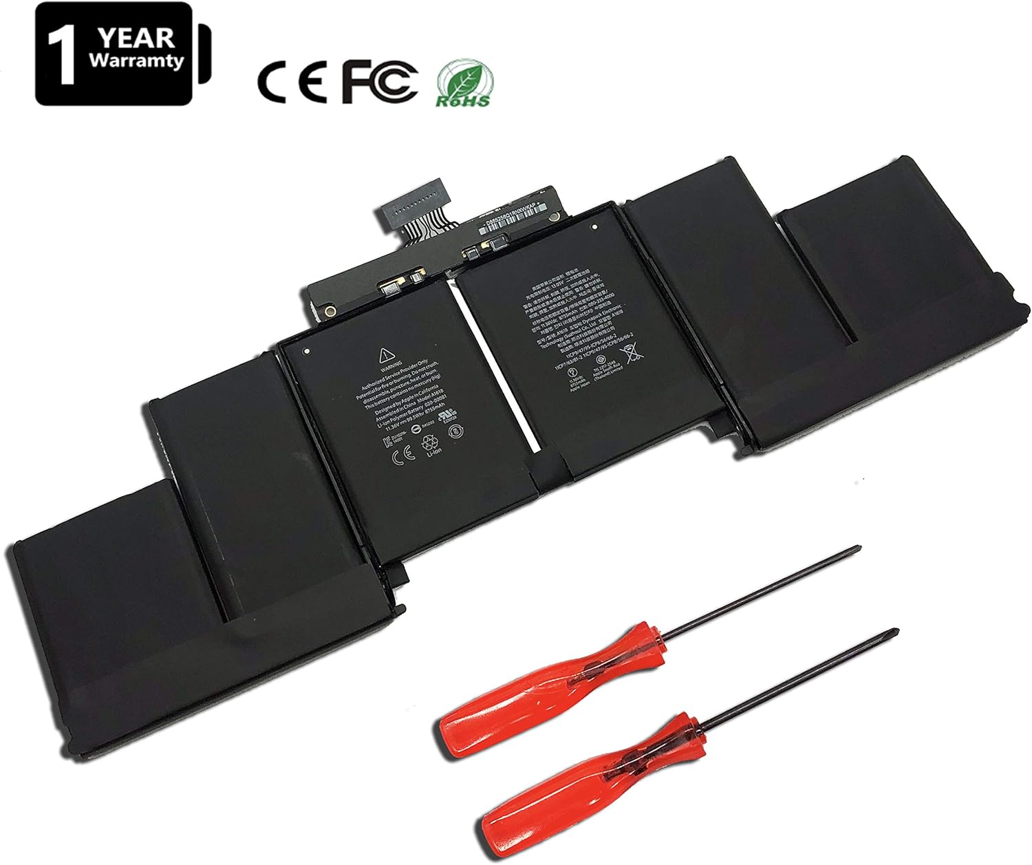 KDJAMI A1618 Battery for MacBook Pro 15 inch 15.4": Amazon.co.uk ...