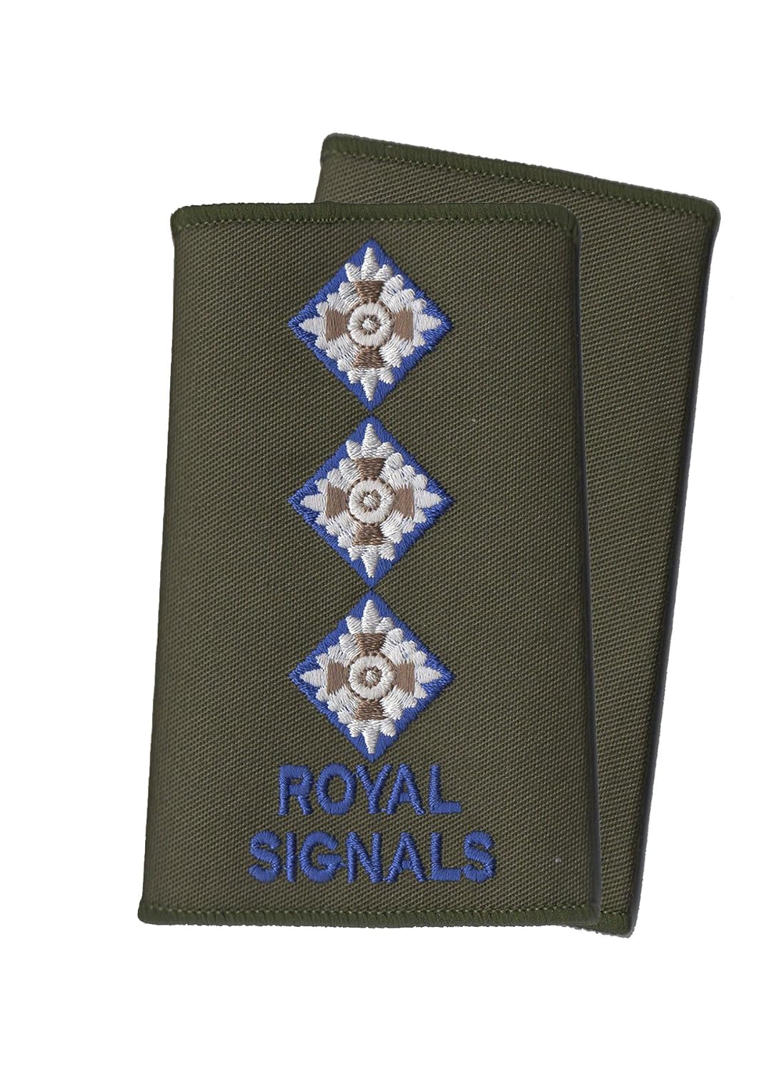 CL Distribution PAIR Blue on Olive Green Royal Signals Rank Slides ...