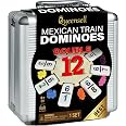 Amazon.com: Queensell Mexican Train Dominoes Set with Numbers, Double ...