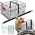 Amazon.com : Folding Rear Bike Basket, Bike Rear Rack, Bike Cargo Rack ...