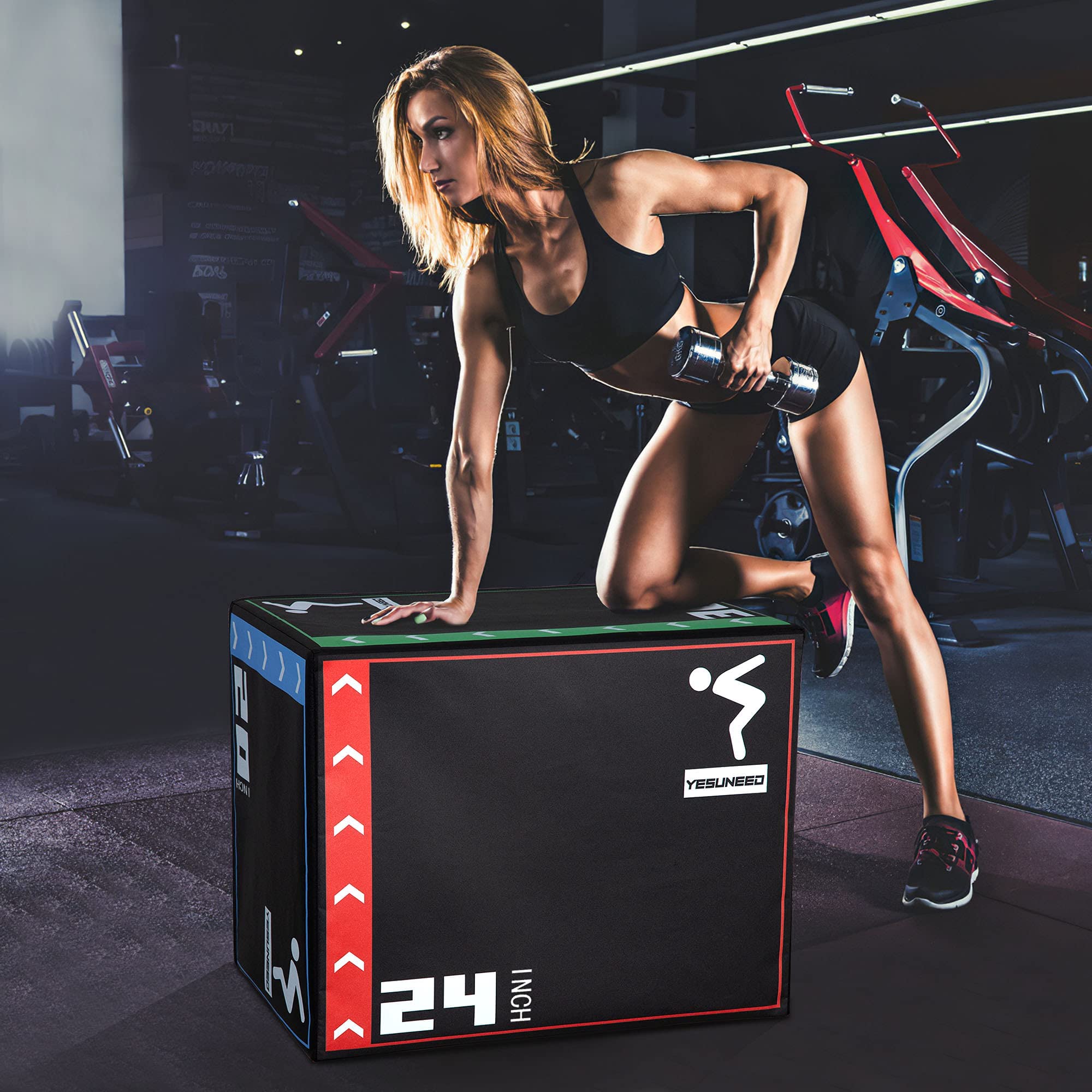 Mua Holleyweb 3 in 1 Foam Plyometric Jump Box - Plyo Jump Box for ...