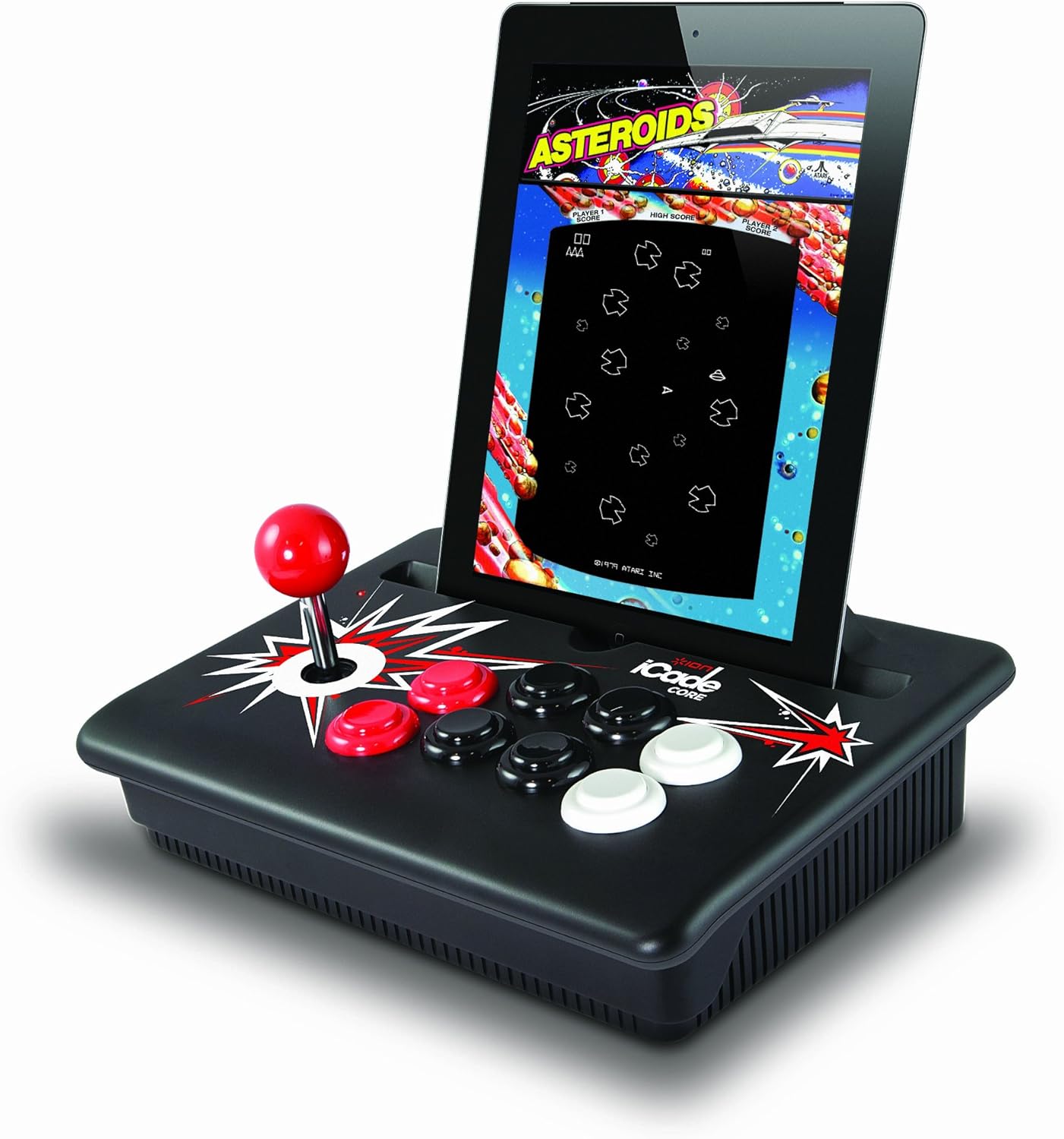 Ion iCade Core Arcade Cabinet Blueetooth per iPad con Joystick e 8 ...