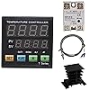 PID Temperature Controller Meter Indicator, Jaybva Digital Universal Thermostat C and Fahrenhe F ...