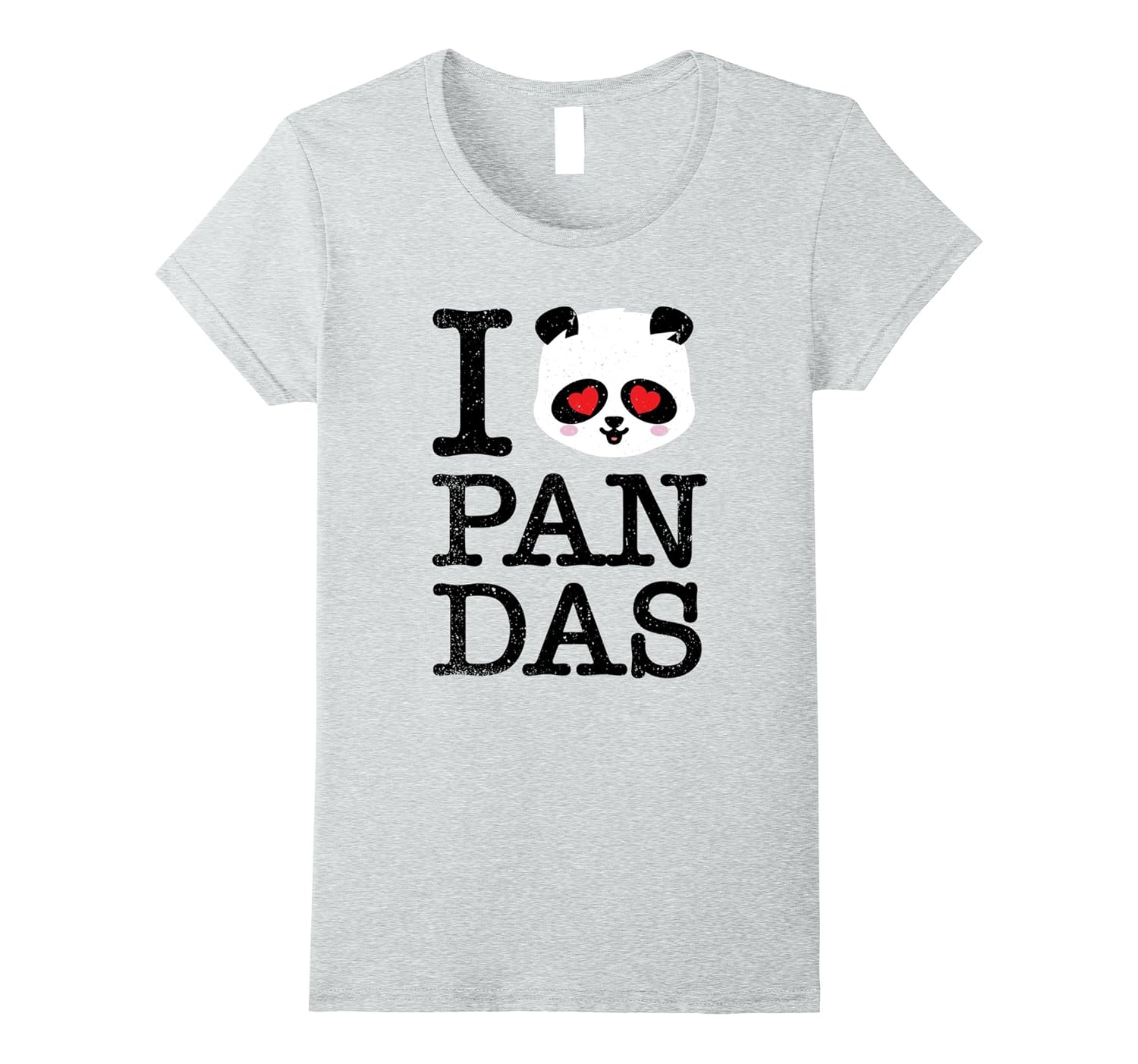 I Love Pandas Shirt Girls Kids Women I Heart Panda Shirt