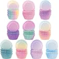 Amazon.com: COcnny 600pcs Mini Cupcake Paper Liners, Pink Blue Purple ...