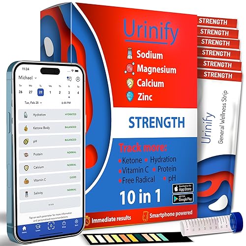 Urinify Mobile App Urine Test Strips -Trusted at Home Sodium, Salinity ...