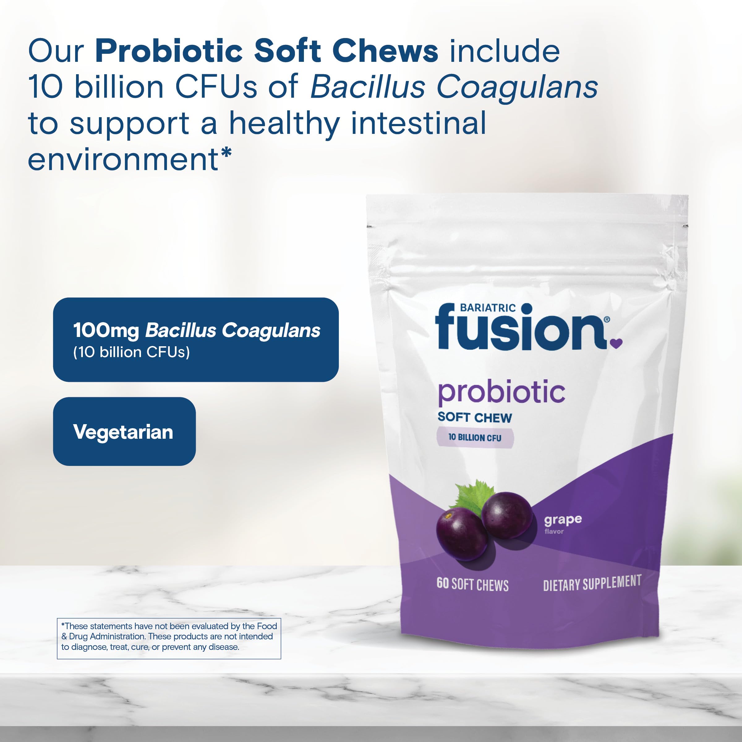 Mua Bariatric Fusion Probiotic Soft Chews | Grape Flavor Chewy ...