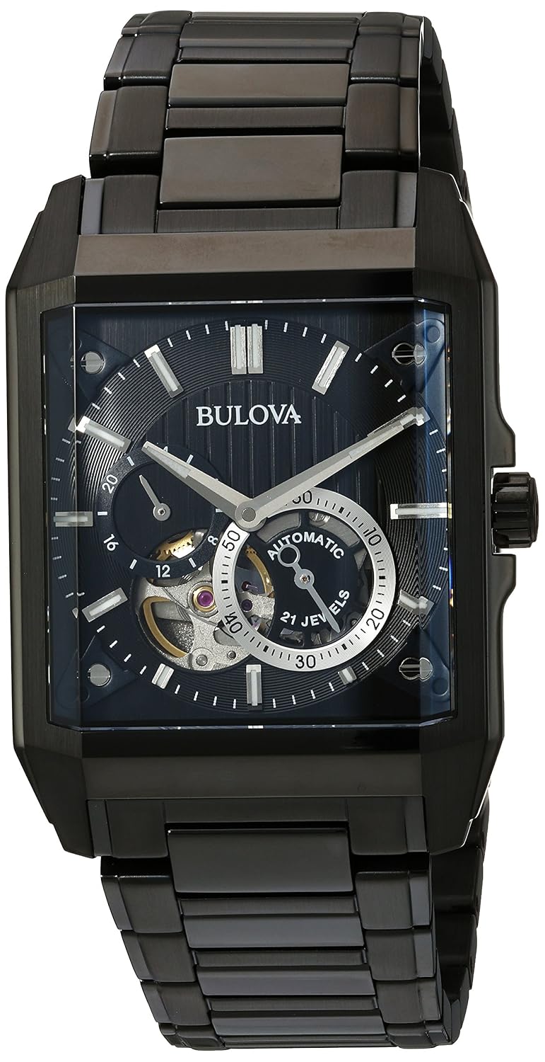Bulova Men's Analogue Automatic-self-Wind Watch with Stainless-Steel ...