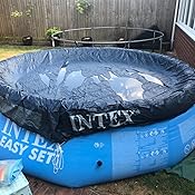 Intex 8-Ft Easy Set Pool Cover, blue: Intex: Amazon.co.uk: Garden ...