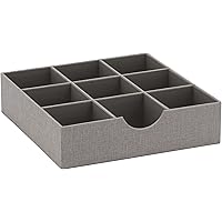 Amazon.com - Household Essentials Grey 728-1 Deep 9 Section Drawer ...
