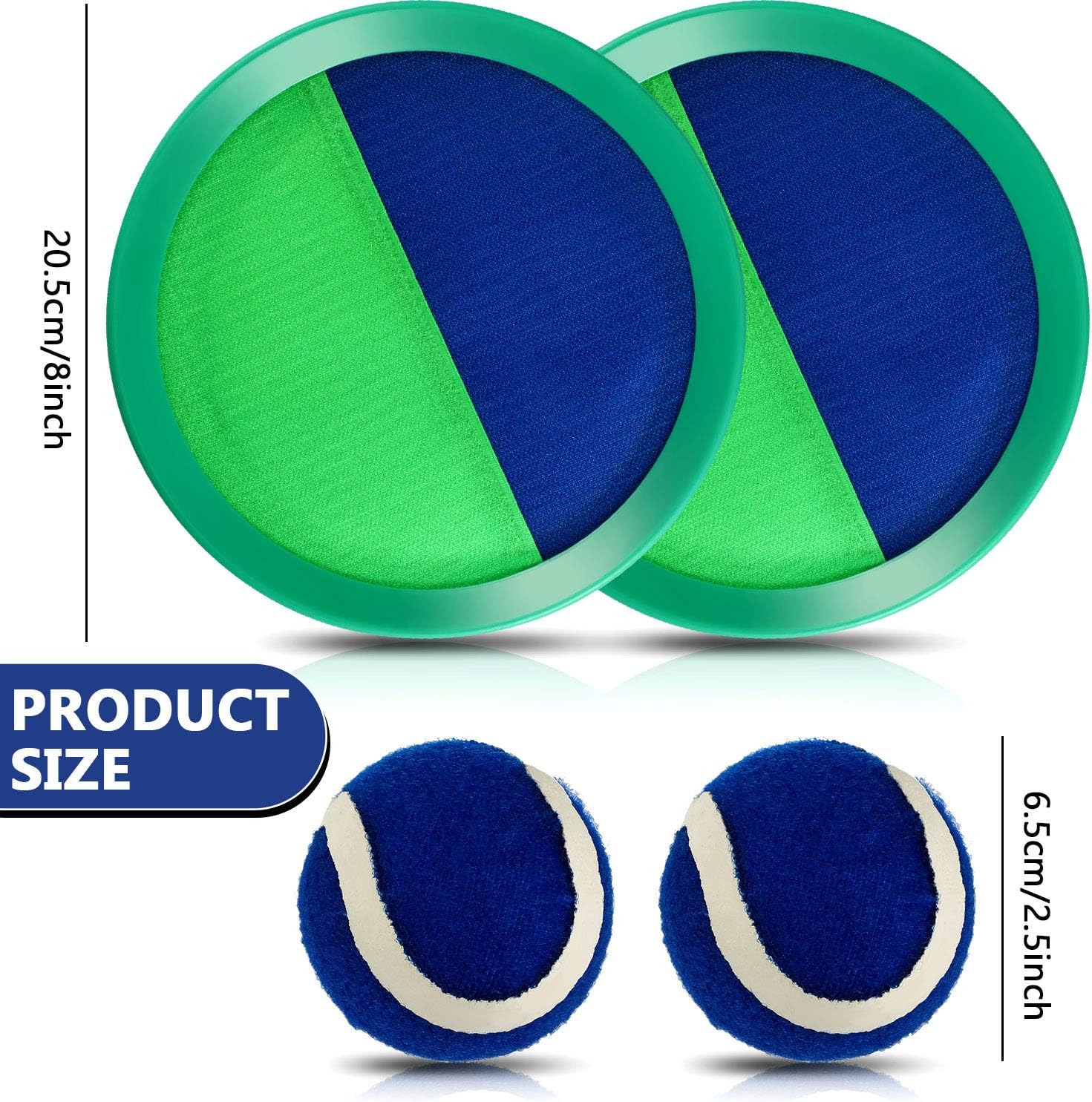 Paddle Toss and Catch Ball Set Toss and Catch Paddle Game Disc Set with ...