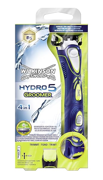 Wilkinson Sword Hydro 5 Groomer Men's Razor with Trimmer and 1 Blade ...