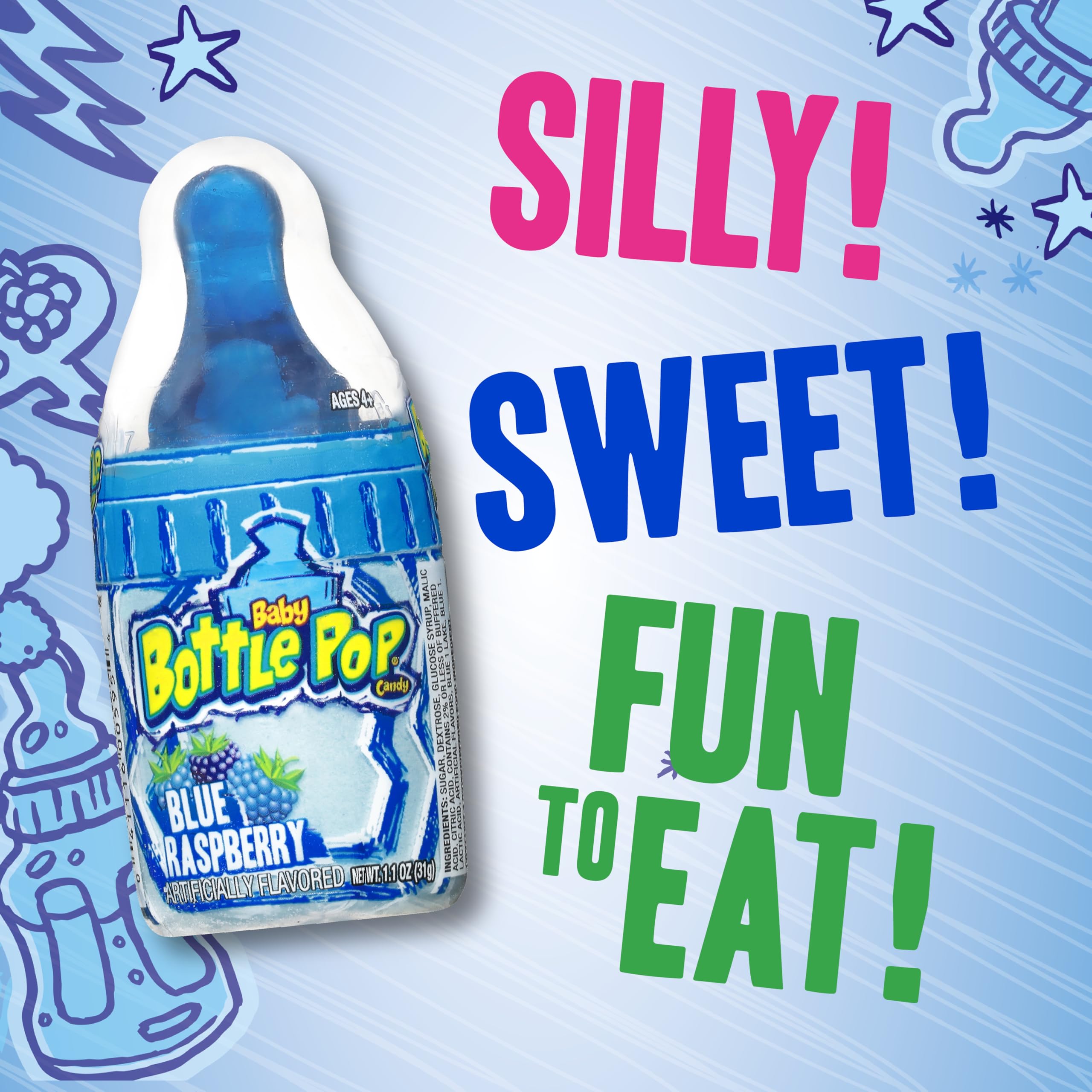 Mua Baby Bottle Pop Colorfest Individually Wrapped Halloween Bulk Candy ...