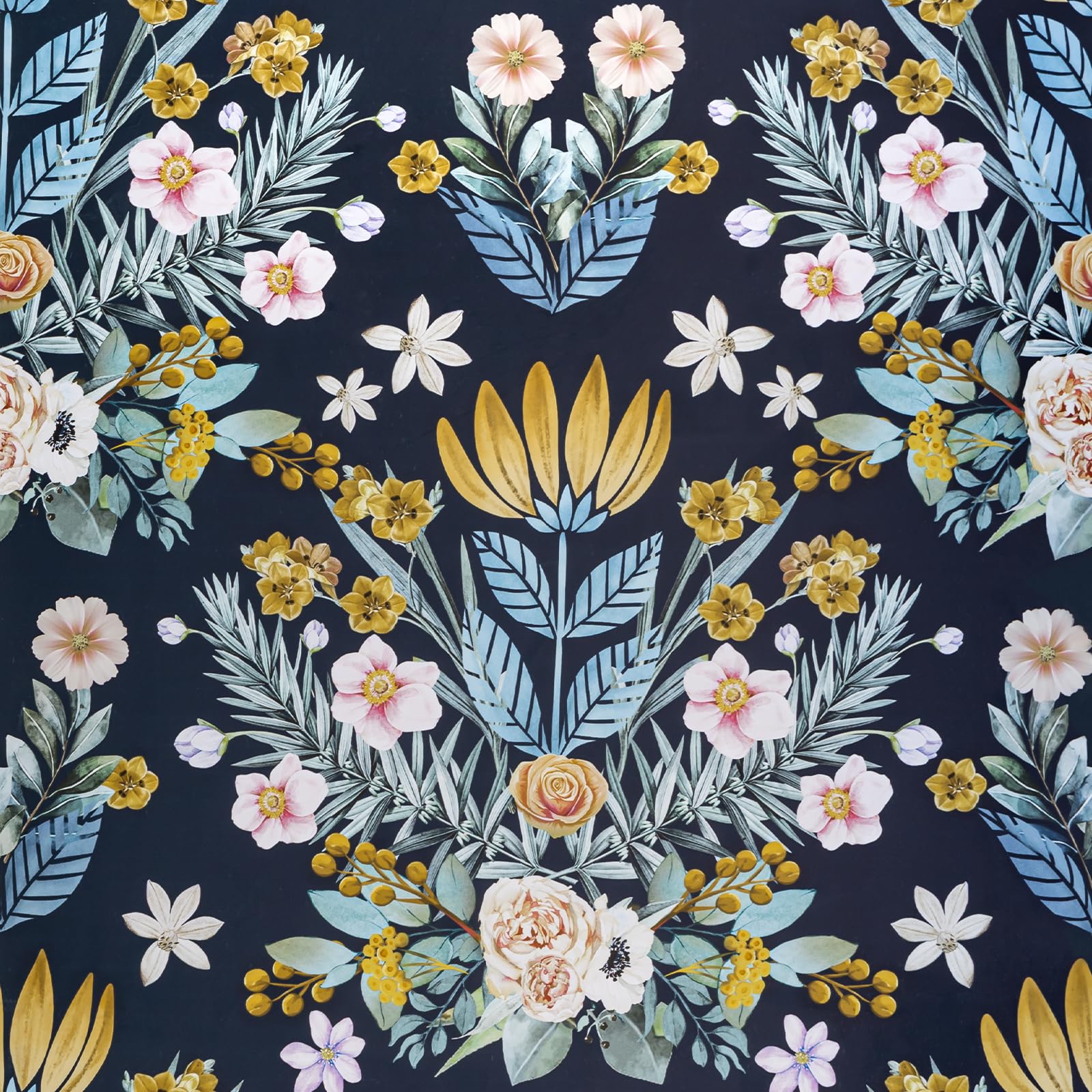 Abyssaly Vintage William Morris Floral Peel and Stick Wallpaper, 17.7in ...