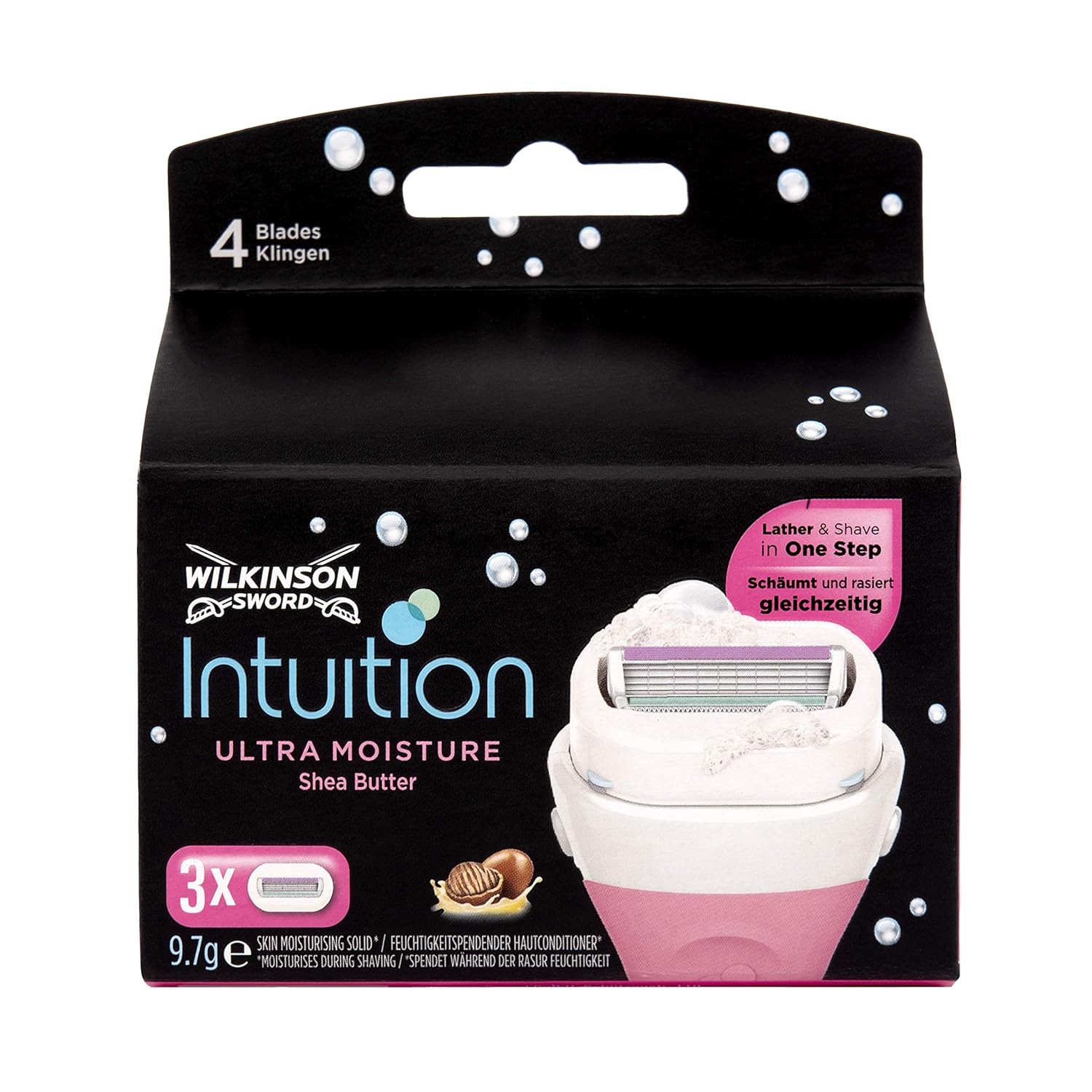 Wilkinson Sword Intuition Ultra Moisture Women's Razor Blade Refills x3 ...