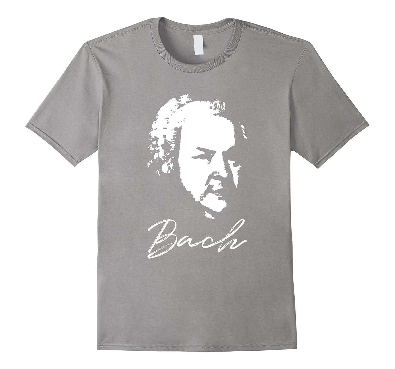 Johann Sebastian Bach Portrait Classical Composer T Shirt-PL – theteejob