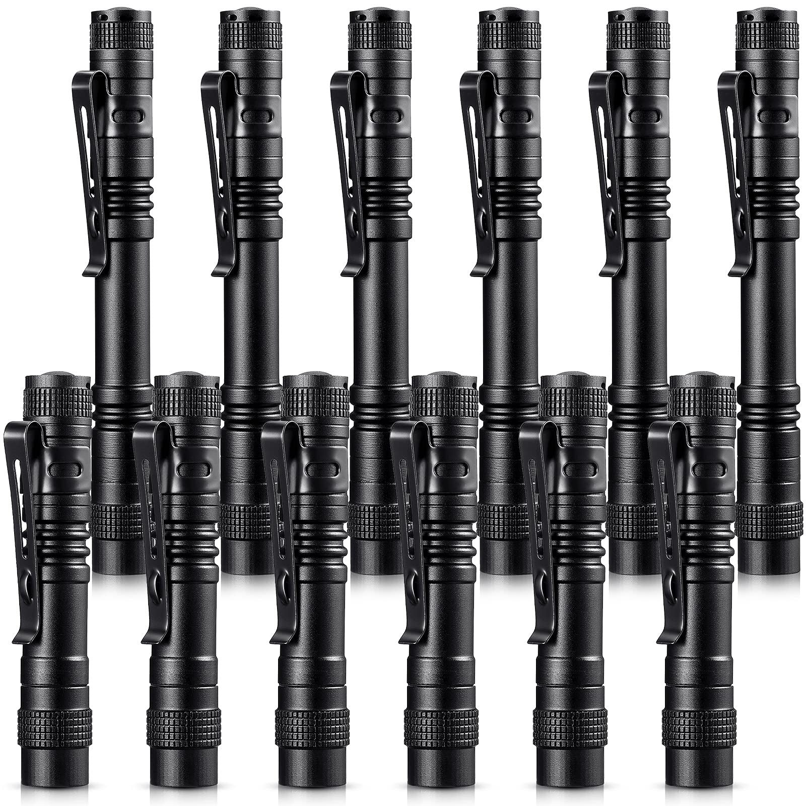 6/12 Pieces Mini Small LED Flashlight Pocket Pen Flashlight Handheld ...