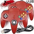 Amazon.com: 2 Pack iNNEXT Classic Retro N64 Bit USB Wired Controller ...
