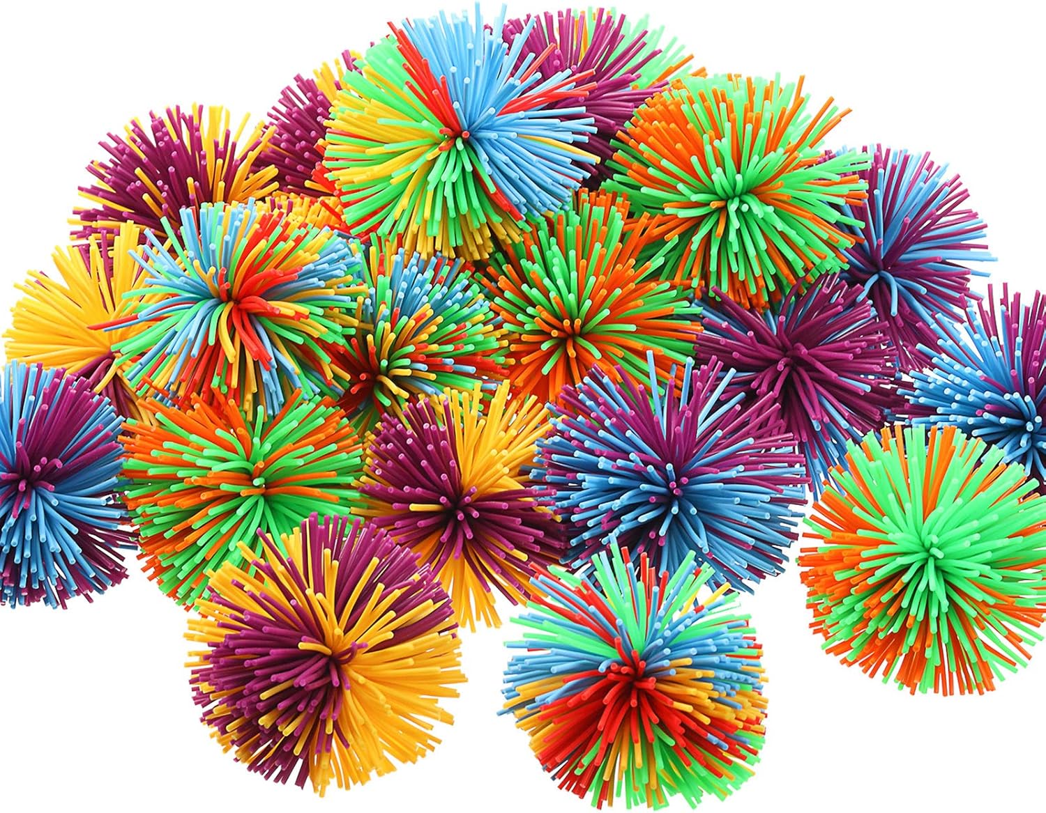 24 Pieces Monkey Stringy Balls Small Soft Active Sensory Toys Fidget ...