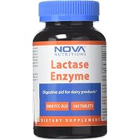 Amazon.com: Nova Nutritions Lactase Enzyme 3000 FCC ALU 180 Tablets ...