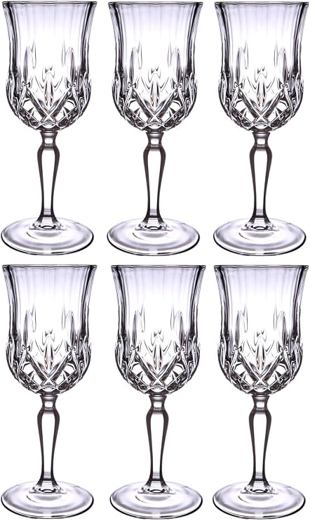 RCR Crystal Wine Glasses, Set 6 - Opera Design: Amazon.co.uk: Kitchen ...
