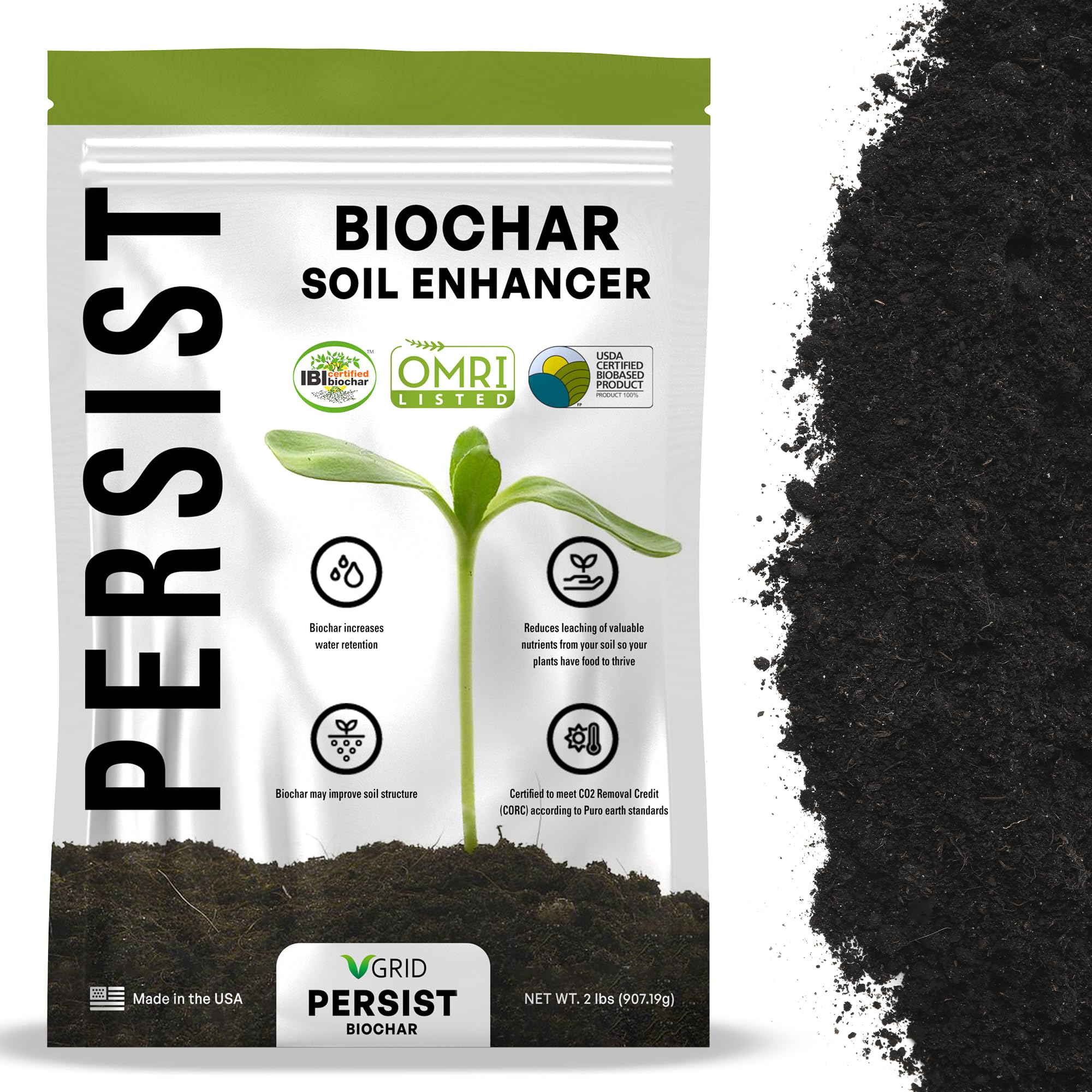 Mua Persist Horticultural Charcoal 3qt Bag, Biochar Soil Amendment for Indoor Plants, Improves ...