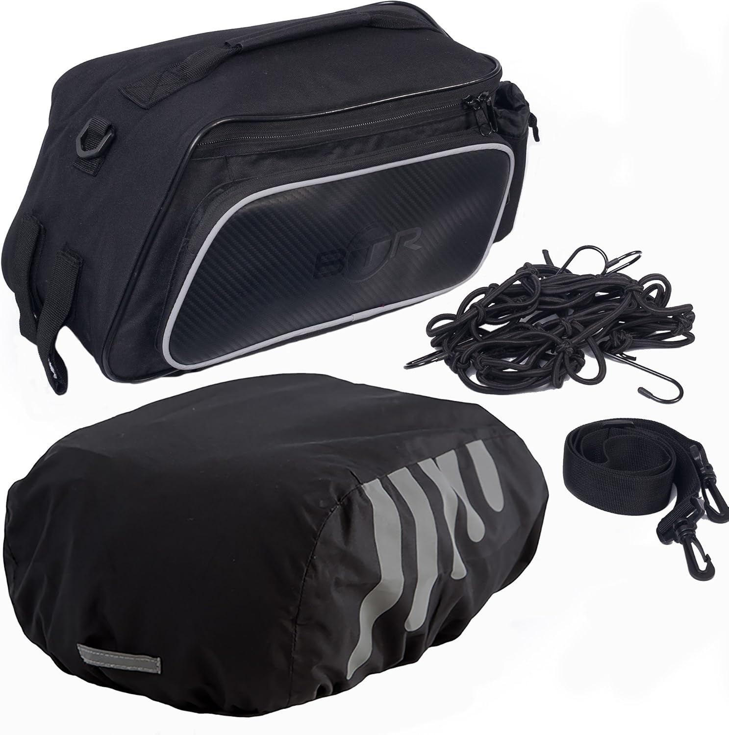 BTR Rear Rack Pannier BIke Bag. Option Of Waterproof Rain Cover ...