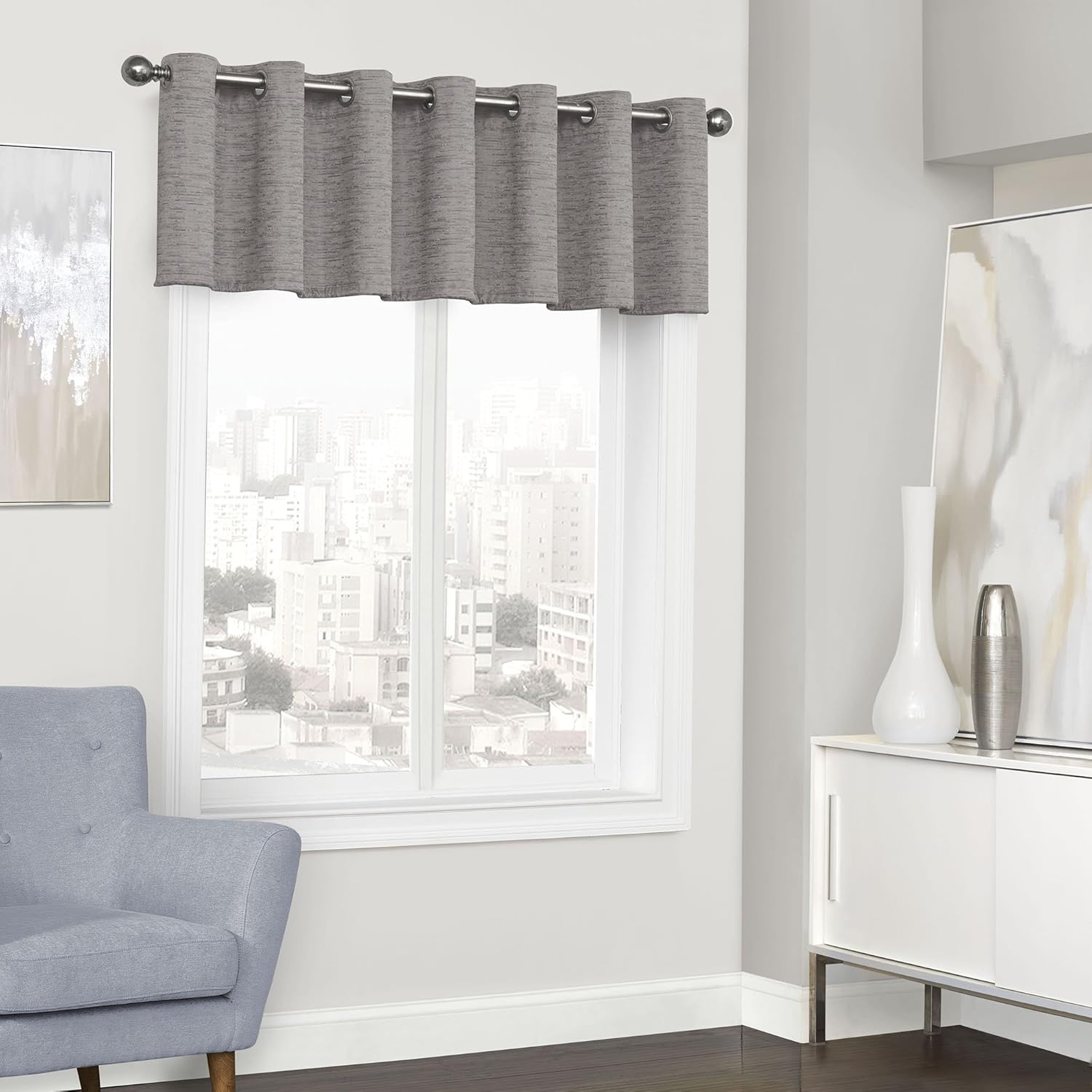 Eclipse 16402052018CRL Eclispe Randall Blackout Grommet Window Valance ...