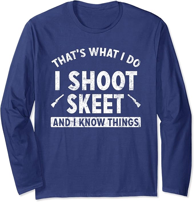 Amazon.com: Shoot Skeet Long Sleeve Clay Target Shooting Gear: Clothing