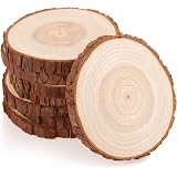 Amazon.com : PINGEUI 6 Piece 9 - 10 Inch Natural Wood Slices ...