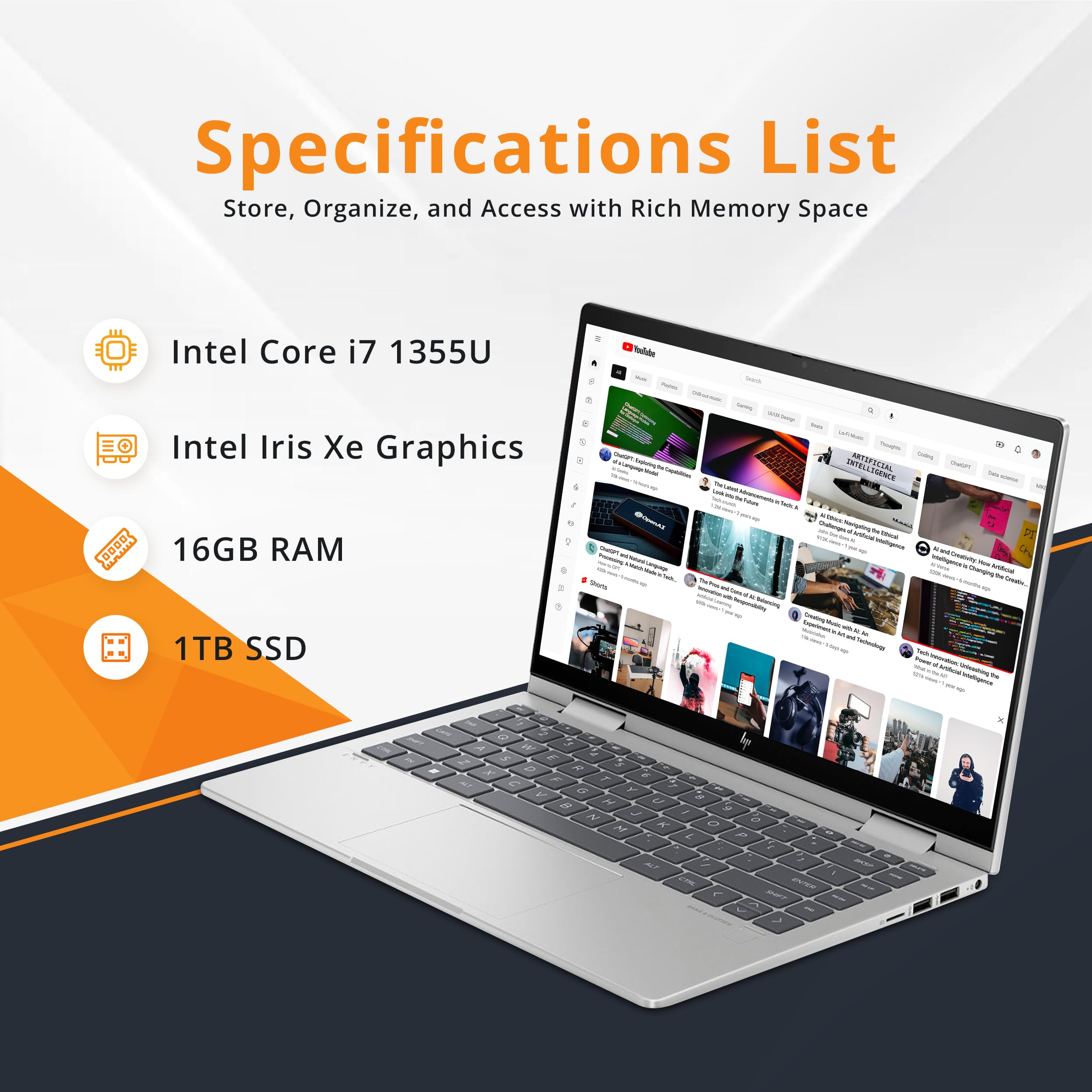 Mua Envy x360 2-in-1 14" FHD Touchscreen Laptop, Intel Core i7-1355U ...