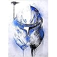 Amazon.com: Displate – Metal Poster - Star Wars - Helmets Graffiti - Captain Rex Graffitti ...