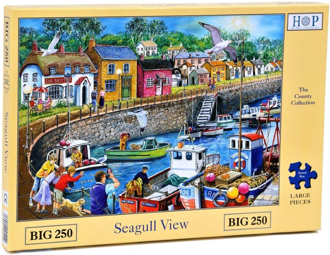 The House Of Puzzles Big 250 Piece Jigsaw Puzzle Seagull View NEW the-house-of-puzzles-big-250-piece-jigsaw-puzzle-seagull-view-new