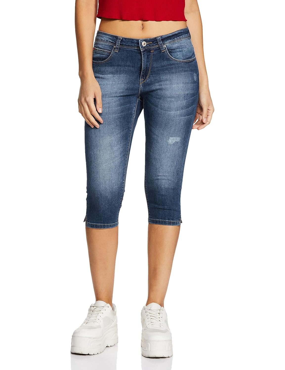 Buy Lee Cooper Women's Capri Jeans at Amazon.in