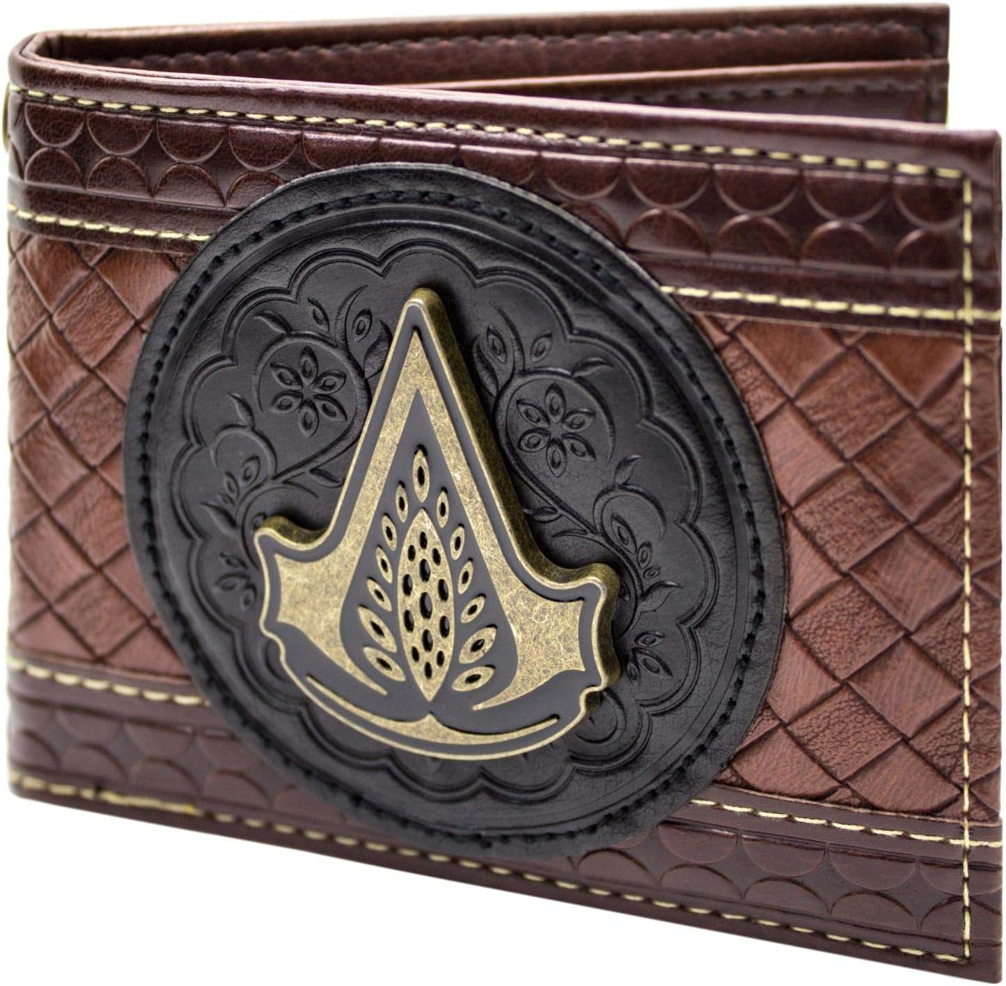 Assassins Creed Syndicate Jacob Embossed Brown ID & Card Bi-Fold Wallet ...