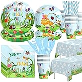 Amazon.com: APOWBLS Bug Birthday Plates And Napkins Party Decorations ...