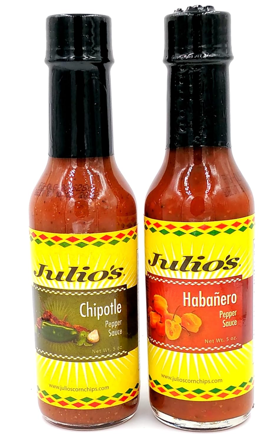 Amazon.com : Julio's Mexican Hot Sauce Two Pack Deal - Habanero and ...
