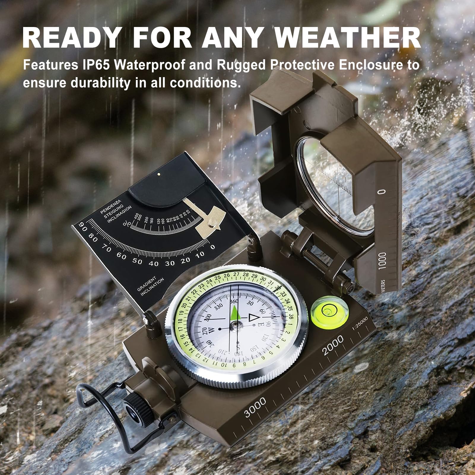 Mua Multifunctional Military Compass with Inclinometer, Sighting, Optic ...