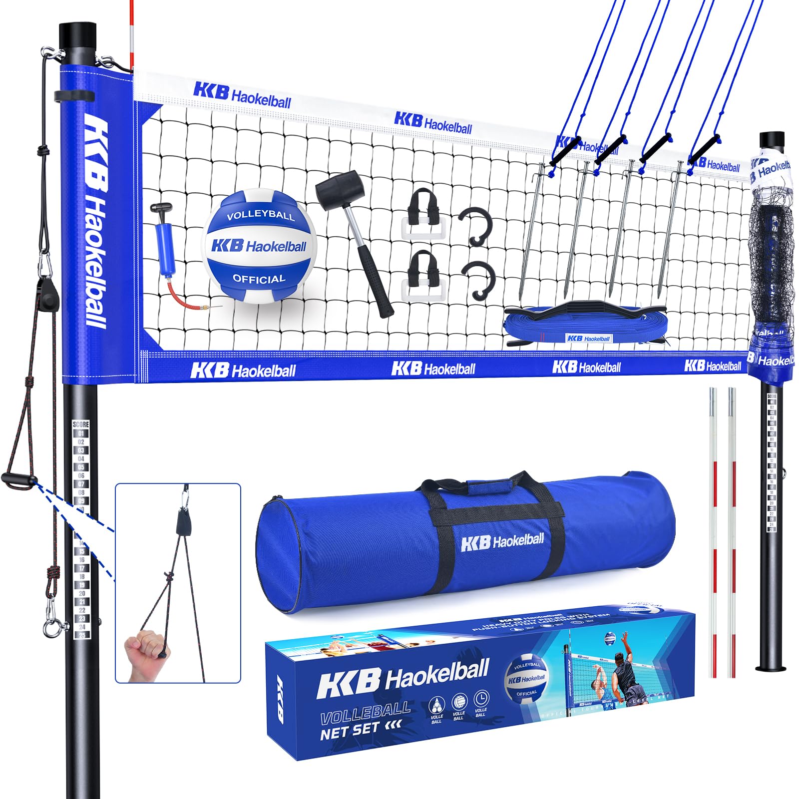 Mua Outdoor Heavy Duty Volleyball Net Set for Backyard Beach with ...
