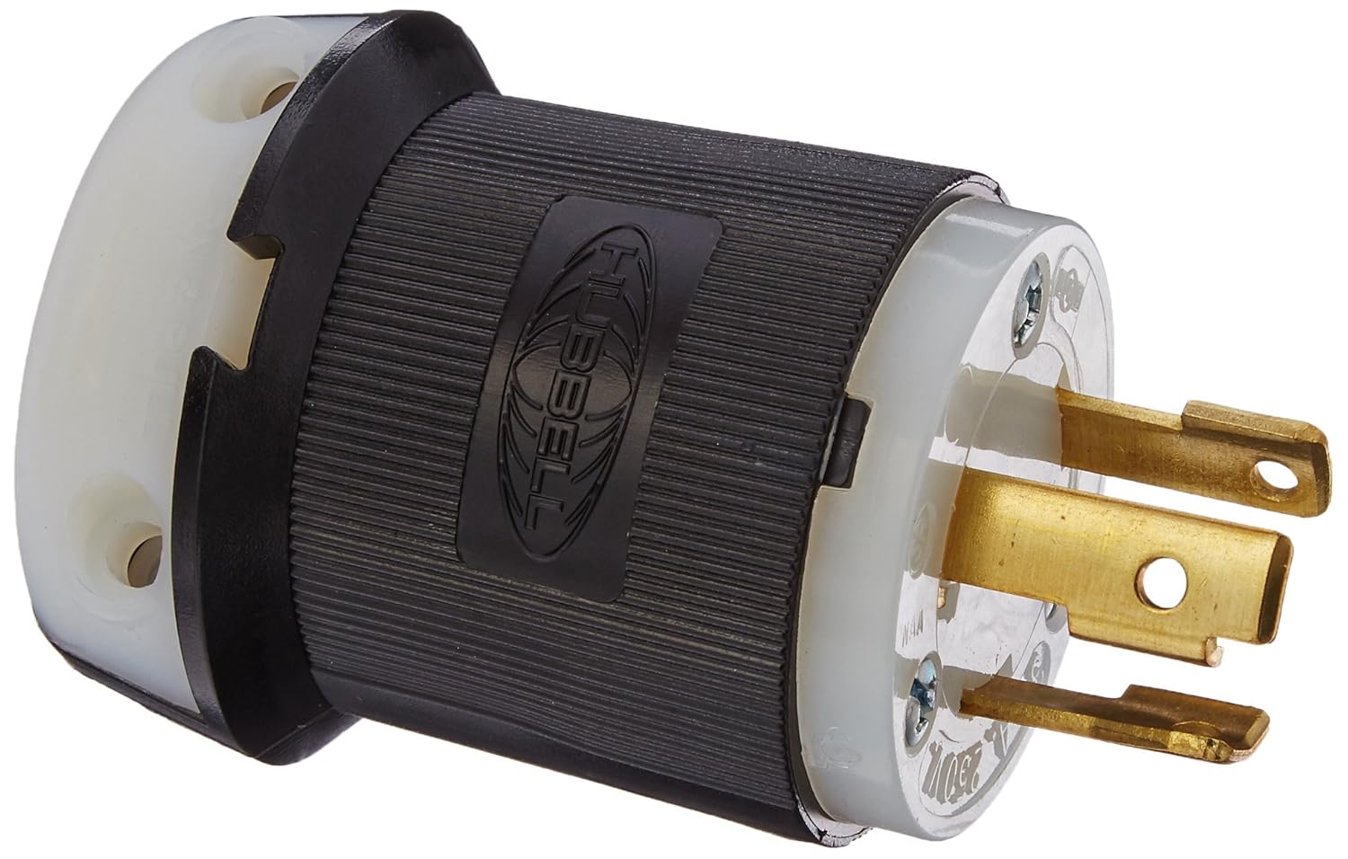 Hubbell HBL2621 Locking Plug, 30 amp, 250V, L6-30P, Black and White by ...