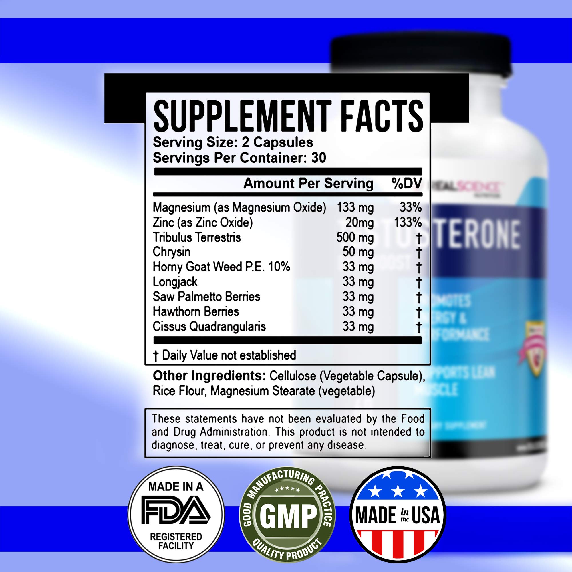 Mua Real Science Nutrition Daily Boost Free Testosterone Booster for ...