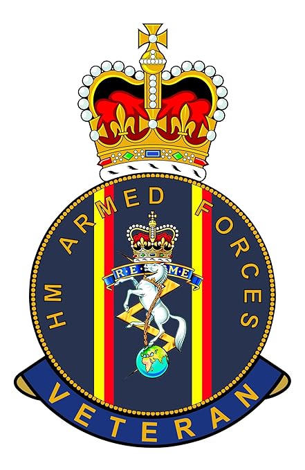 REME HM Armed Forces Veterans Inside Car Window Clear Cling Sticker ...